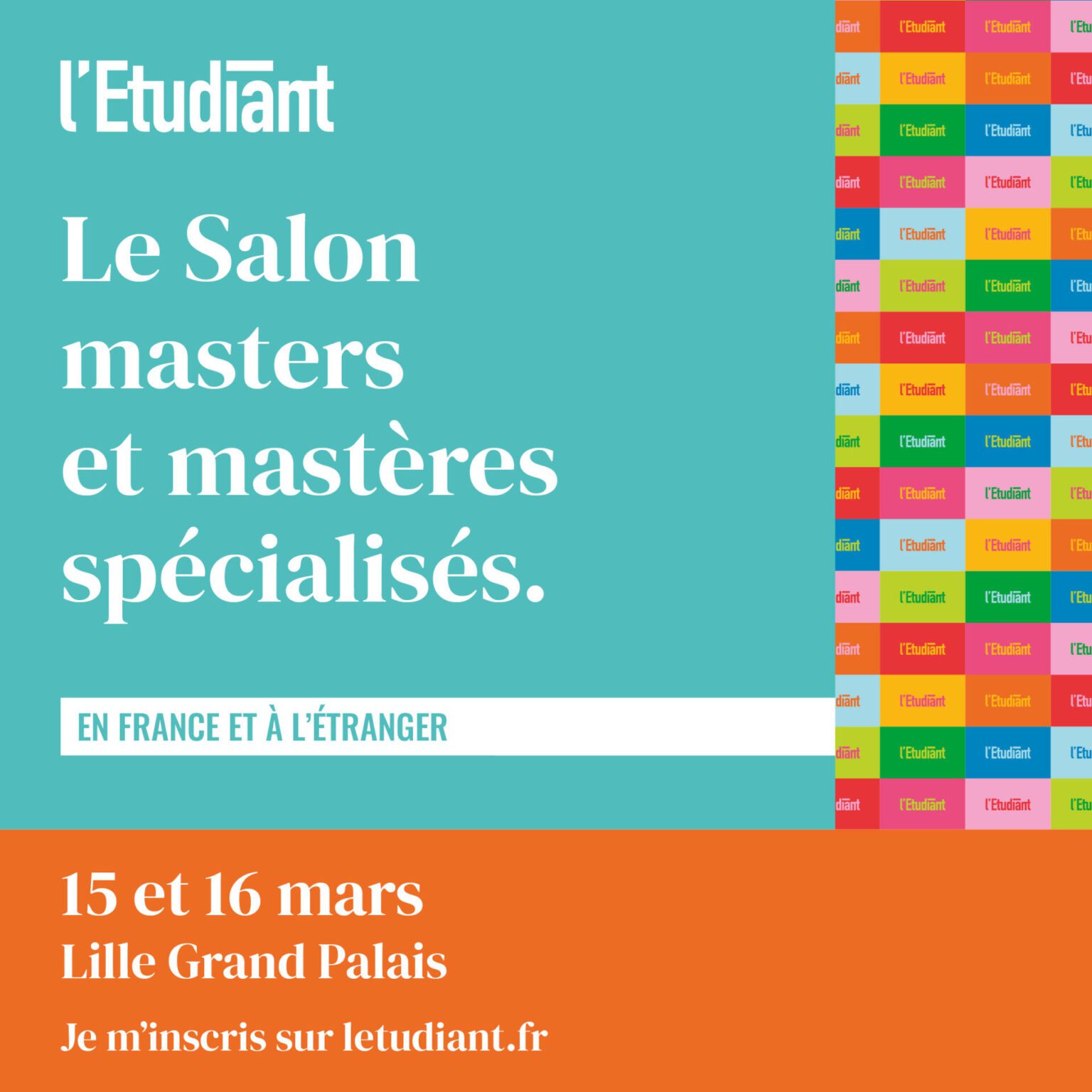 Salon de l'étudiant 2024 - masters et mastères spécialisés - Lille Grand Palais