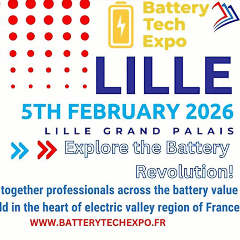 Battery Tech Expo 2026 - Lille Grand Palais